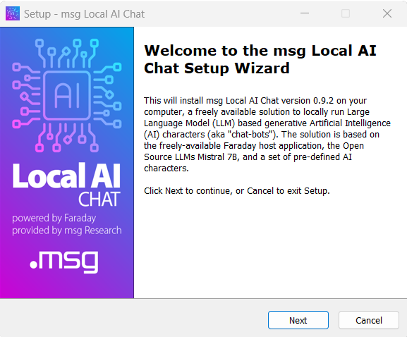 msg Local AI: Chat